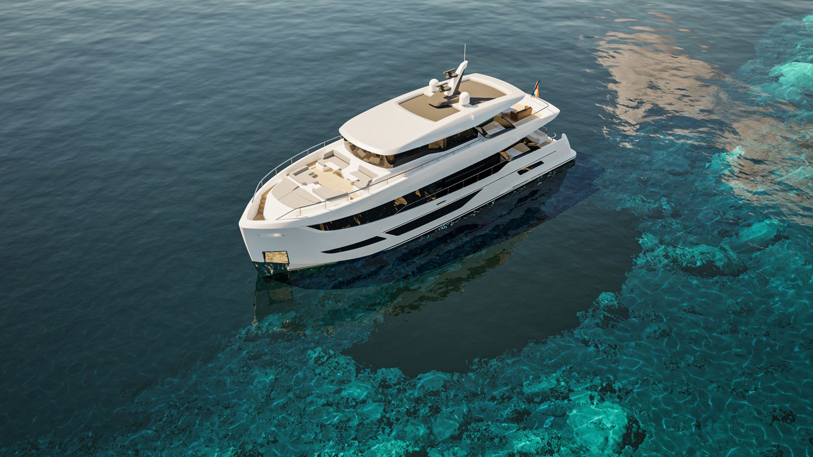 Mulder Design releases 28m yacht concept with "true beach club"